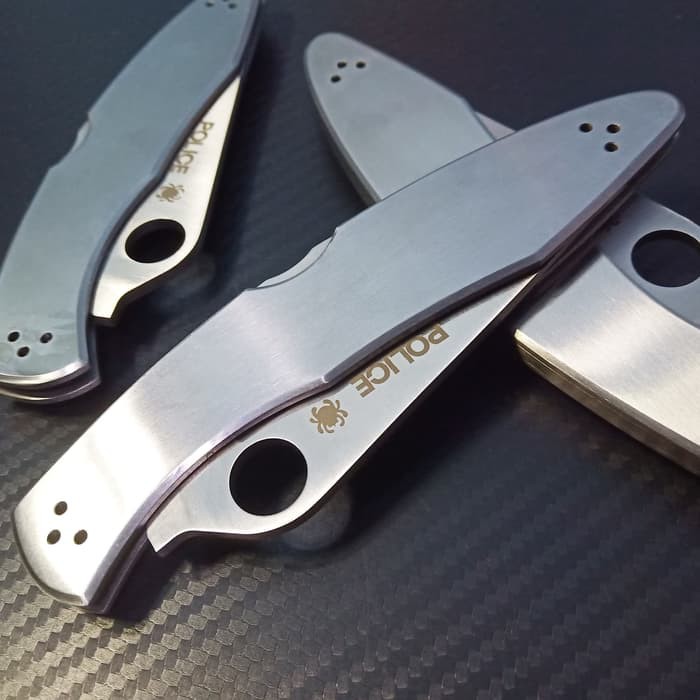 Jual PromoGJ Pisau Outdoor Spyderco C07 Police Stainless Elegan ...