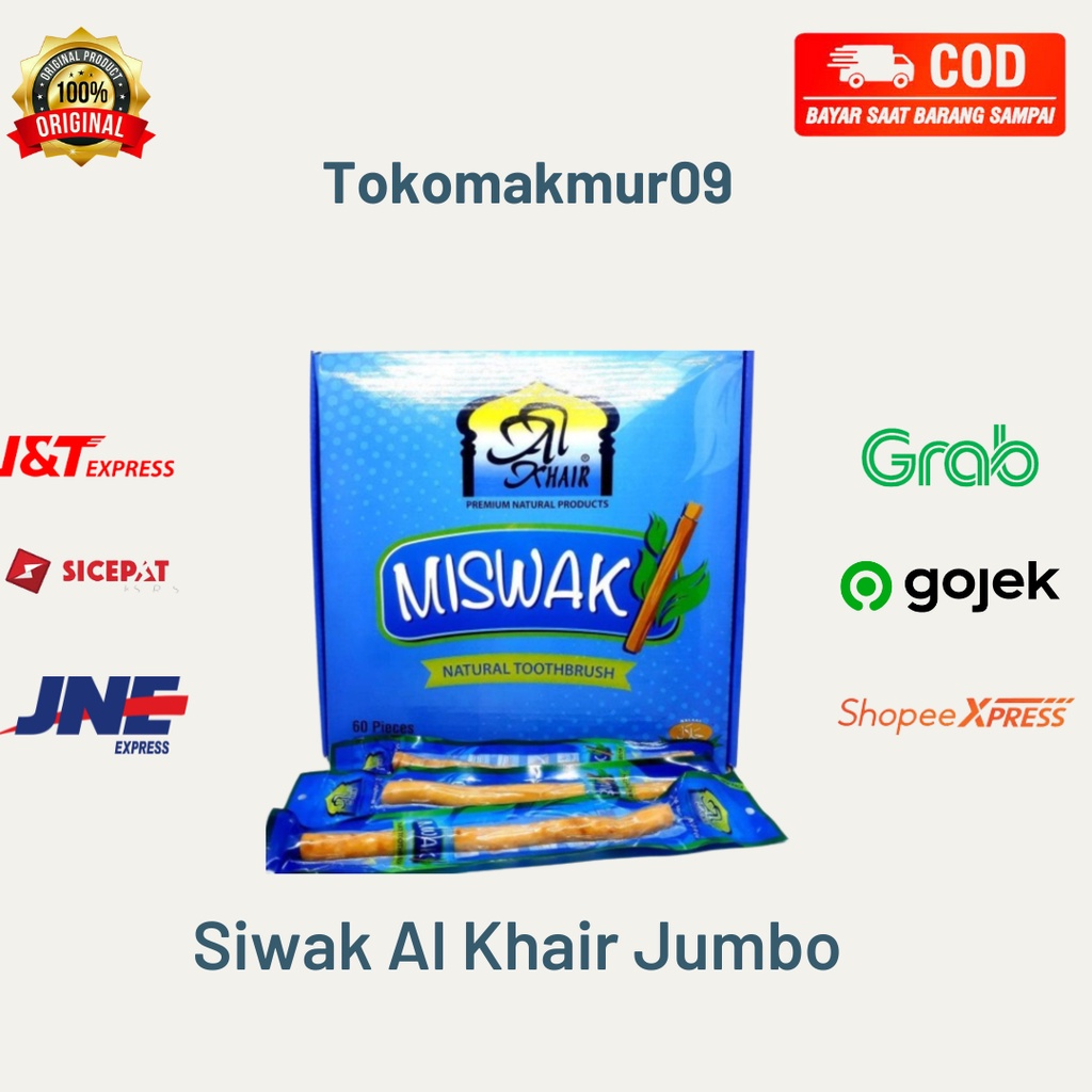 Jual SIWAK AL KHAIR Jumbo/Besar dan Panjang 8inch 19-20cm | Miswak ...