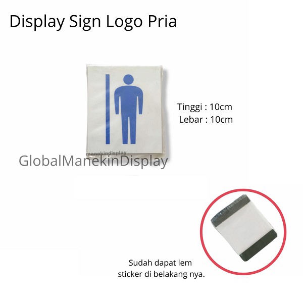 Jual Sticker Acrylic Pria - Logo 2 mm | Shopee Indonesia