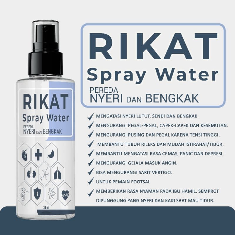 Jual Rikat Spray Mengobati Saraf kejepit Asam urat nyeri sendi masuk ...