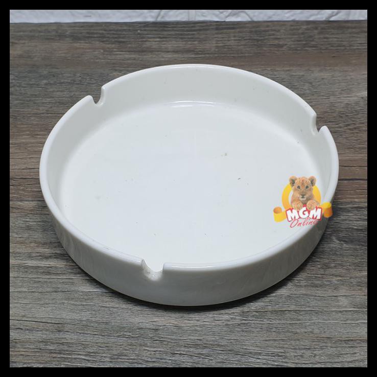 Jual Asbak Keramik Bulat Putih Polos Jumbo 5Inch Asbak Besar Keramik 12 ...