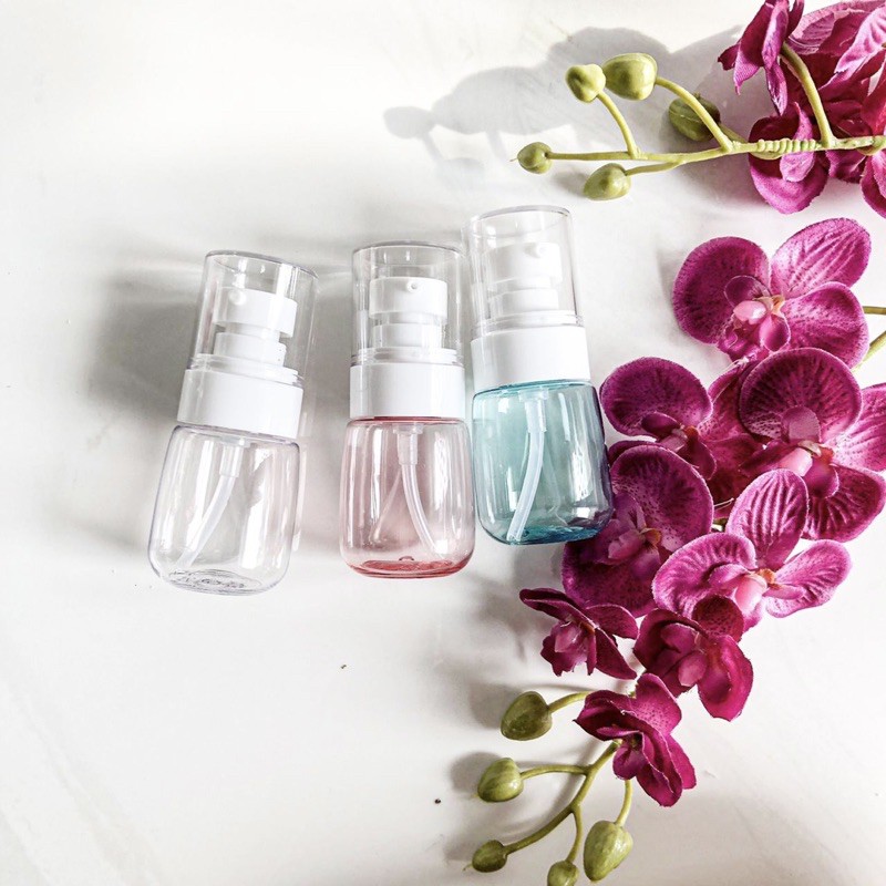 Jual 30ml Botol PUMP / SPRAY plastik PET 1 - botol sabun - botol pump ...