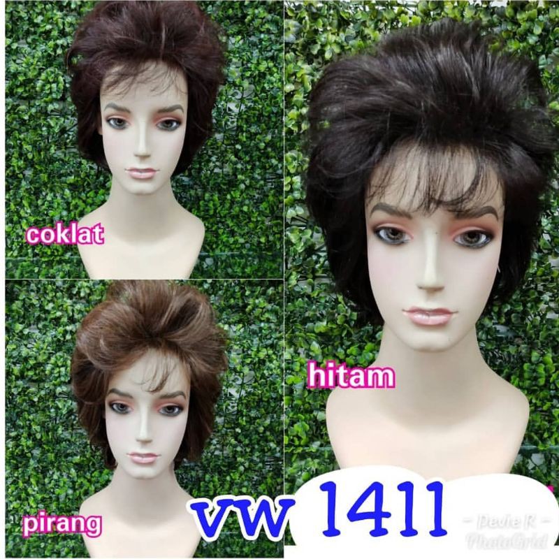 Jual WIG BOB SASAK PENDEK WANITA VW1411 (BISA CUCI CATOK) | Shopee ...