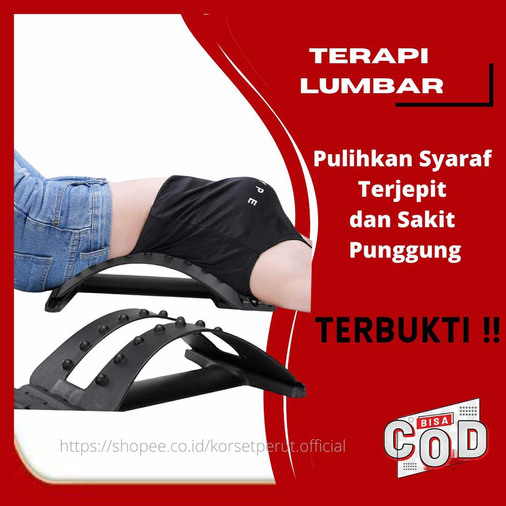 Jual Alat Terapi Saraf Kejepit Alat Therapy Lumbar Pinggang Punggung Back Support Massage ...