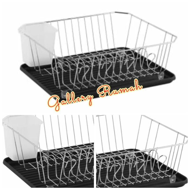 Jual Rak Piring, Pengering Piring, Dilengkapi Sikat Dan Tempat Sendok ...