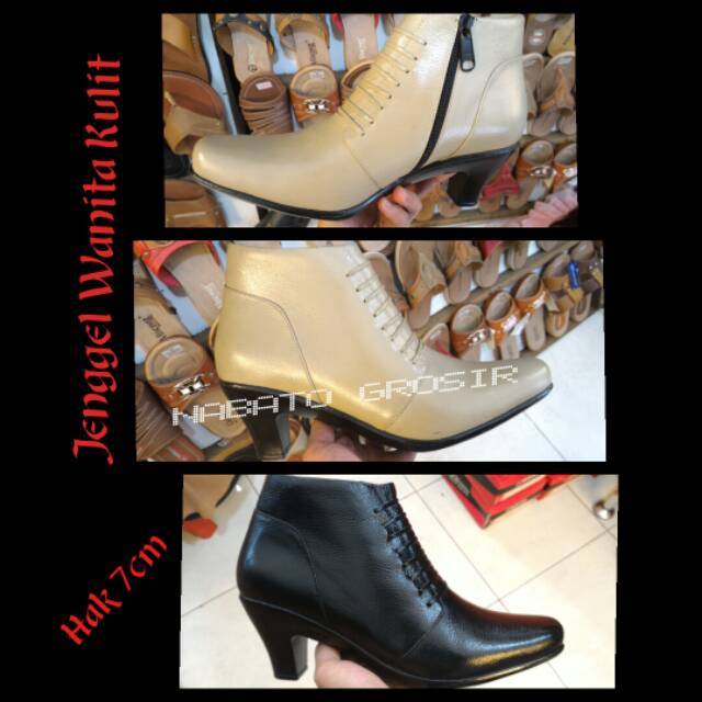 Jual Sepatu Boot Jenggel Hells Wanita Kulit/ cbdyt grosir | Shopee ...