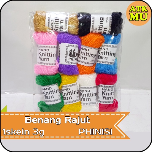 Jual Benang Rajut Wol 10skein Knitting Yarn PHINISI | Shopee Indonesia