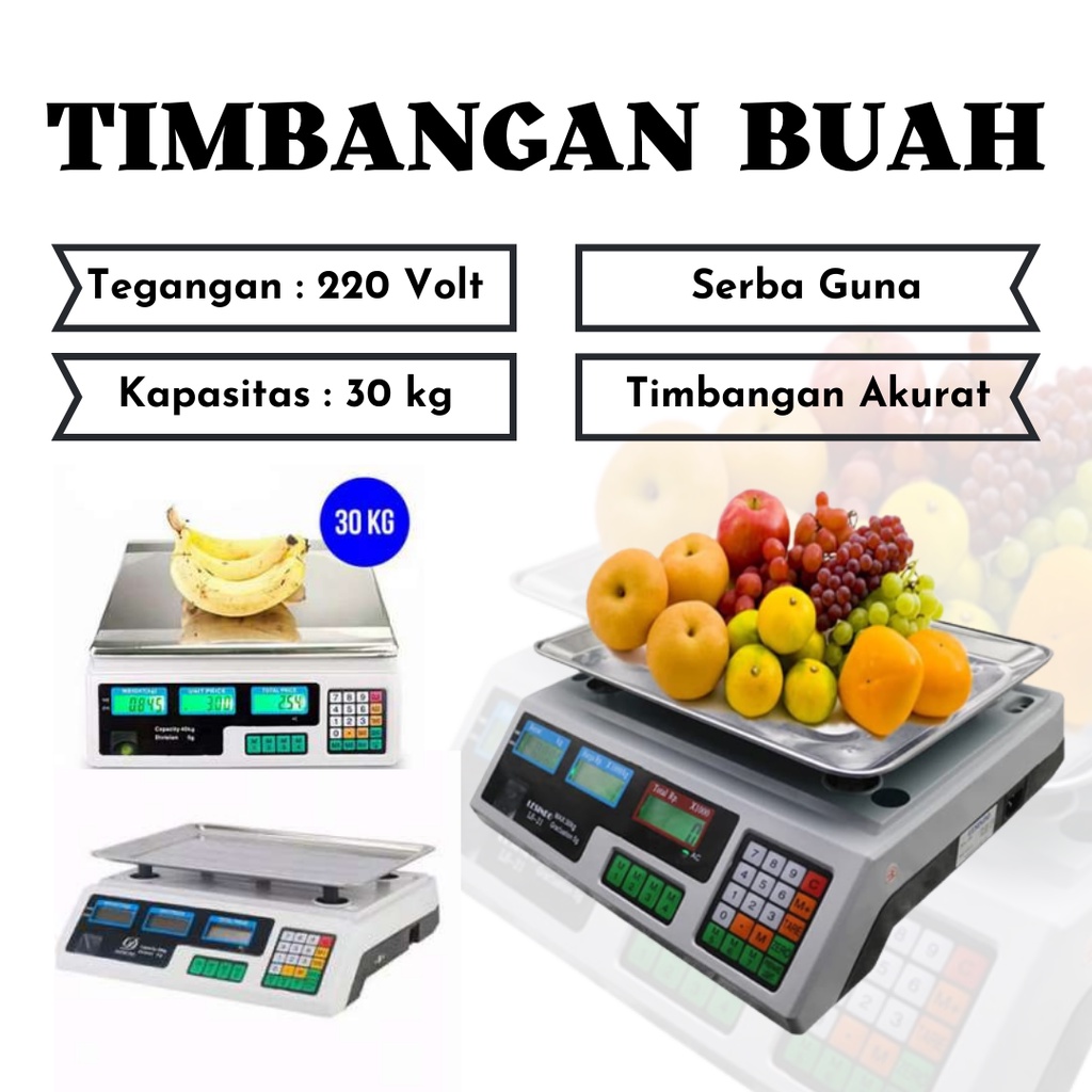 Jual Timbangan / Timbangan Buah Digital Dengan Harga / Skala elektronik ...