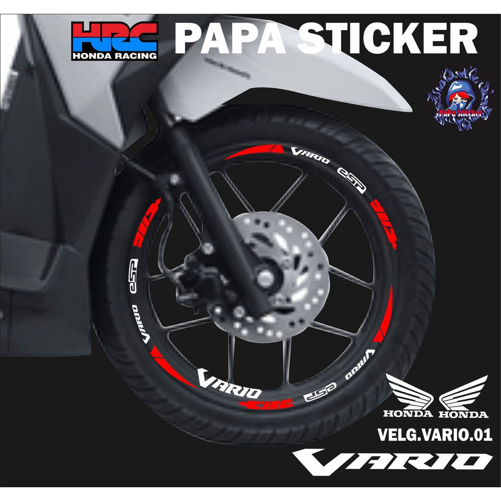 Jual STIKER VELG VARIO CUTTING STICKER VELG CUTTING VARIASI HONDA VARIO ...
