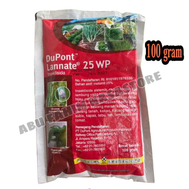 Jual DUPONT LANNATE 25 WP 100 GRAM / INSEKTISIDA RACUN ULAT / RACUN ...