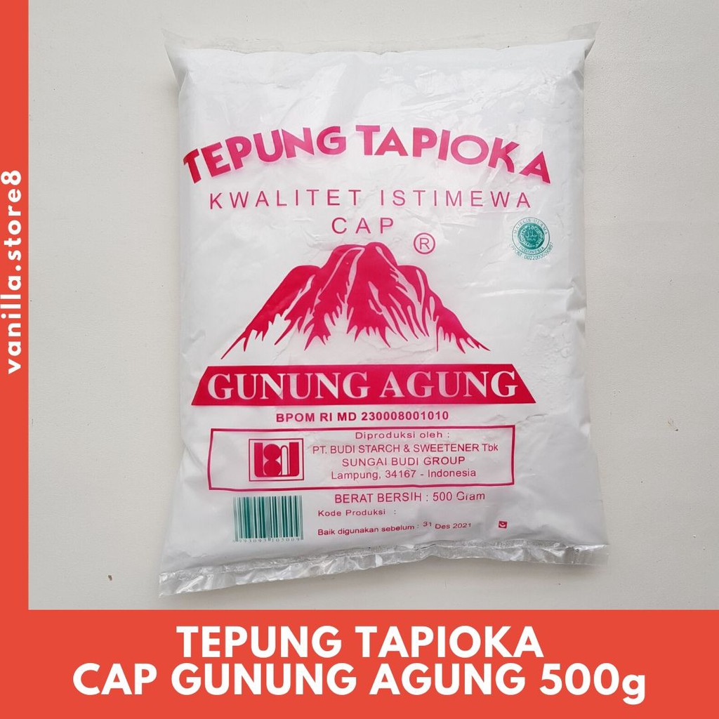 Jual (READY STOK) TEPUNG TAPIOKA SAGU CAP GUNUNG AGUNG 500gram ...