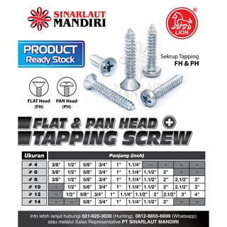 Jual Sekrup Tapping / Tapping Screw HPL FH+ 10x1 ECER | Shopee Indonesia