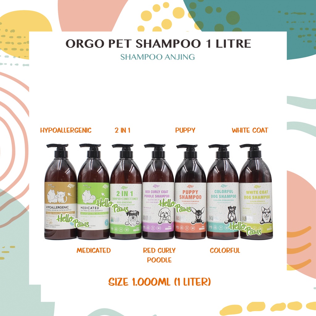 Jual Orgo Pet Shampoo / Dog Shampoo 1000ml - Shampoo Mandi Anjing 1 ...