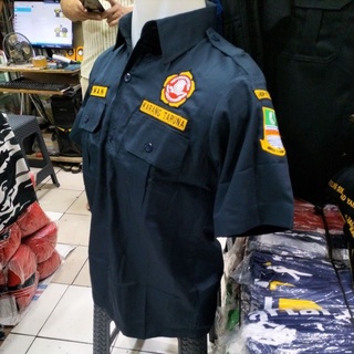 Jual kemeja seragam karang taruna baru/free nama kanan kiri/logo ...