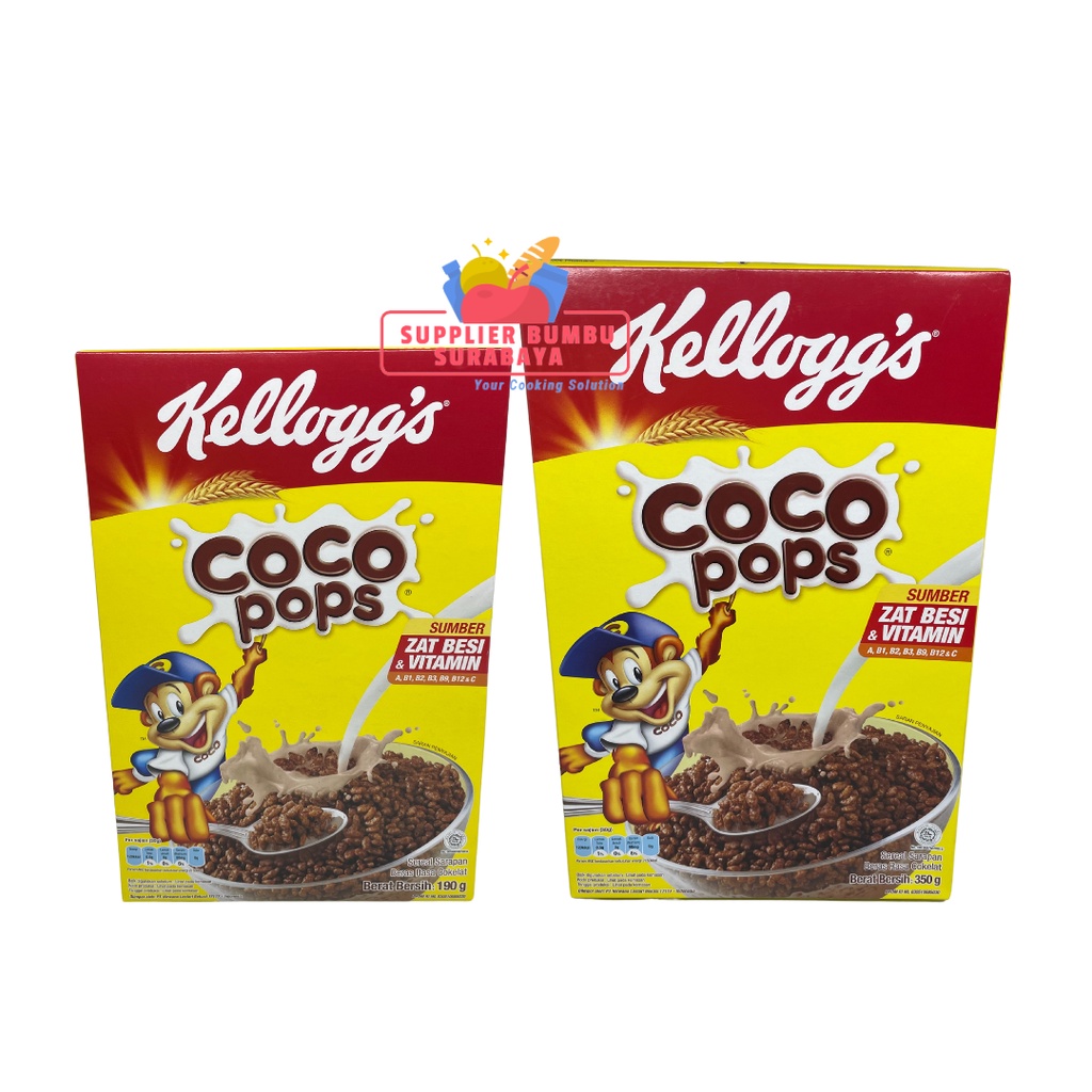 Jual Kellogg's Kelloggs Coco Pops Cereal Sereal Rice Crispy Chocolate ...