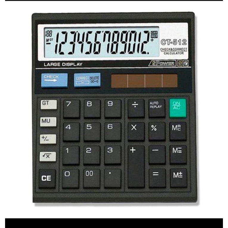 Jual kalkulator citizen ct 512 / 12 digit/ kalkulator dagang besar ...