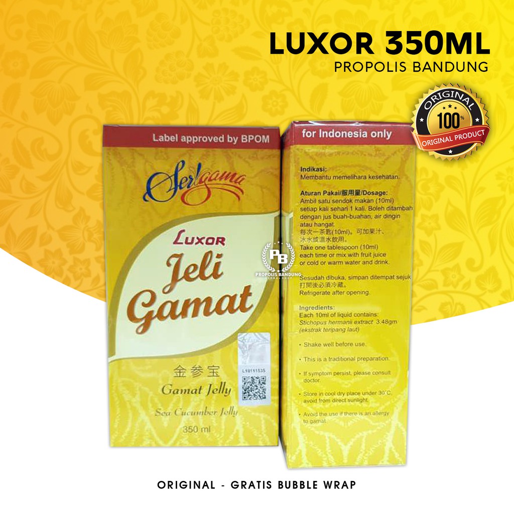 Jelly Gamat Luxor 350ml Original / Luxor | Shopee Indonesia