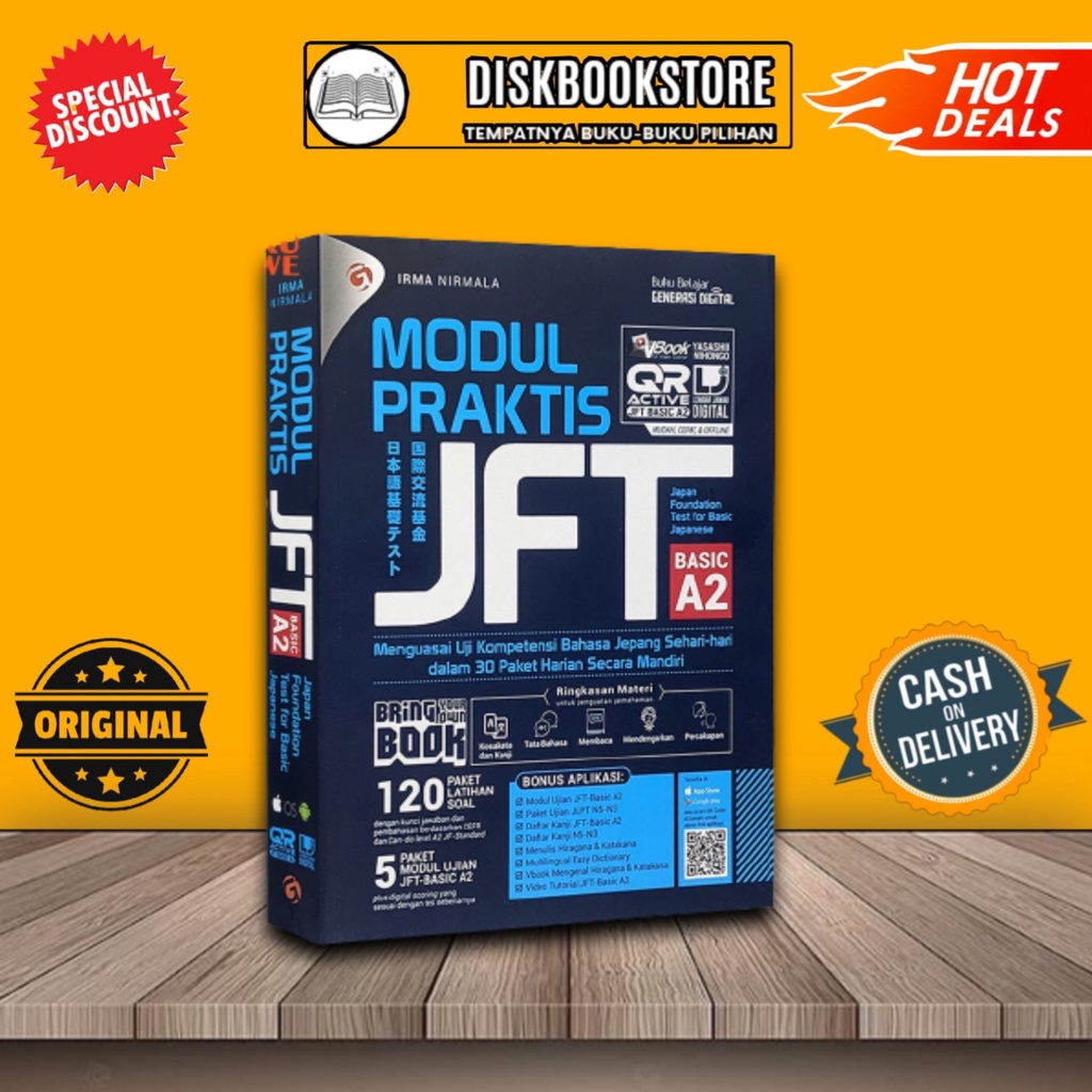 Jual BUKU BAHASA JEPANG UJI KOMPETENSI MODUL PRAKTIS JFT BASIC A2 | Shopee Indonesia