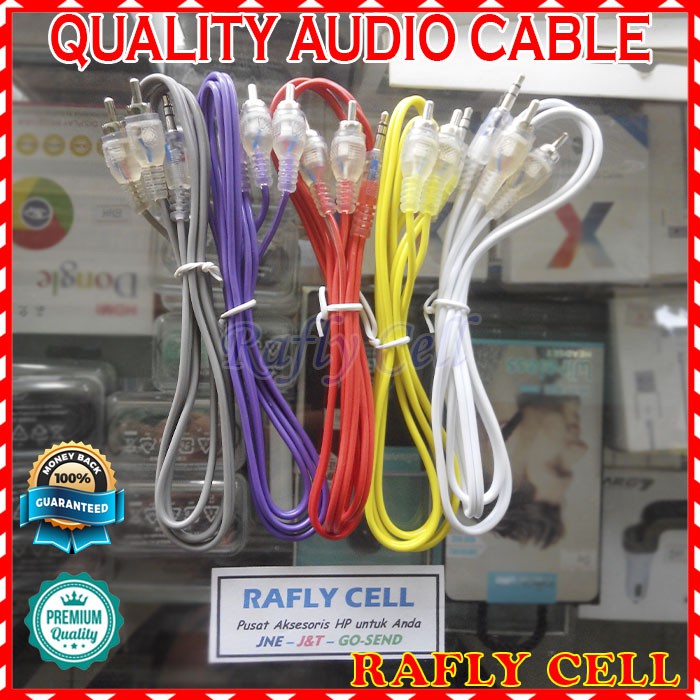 Jual Kabel Audio AUX RCA Dari HP Ke Speaker Aktif Analog Jack 3.5mm to ...