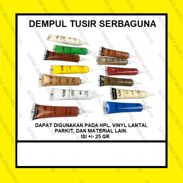 Jual Dempul Tusir HPL PVC Sheet SPC Vinyl Lantai Repair Paste Penambal ...