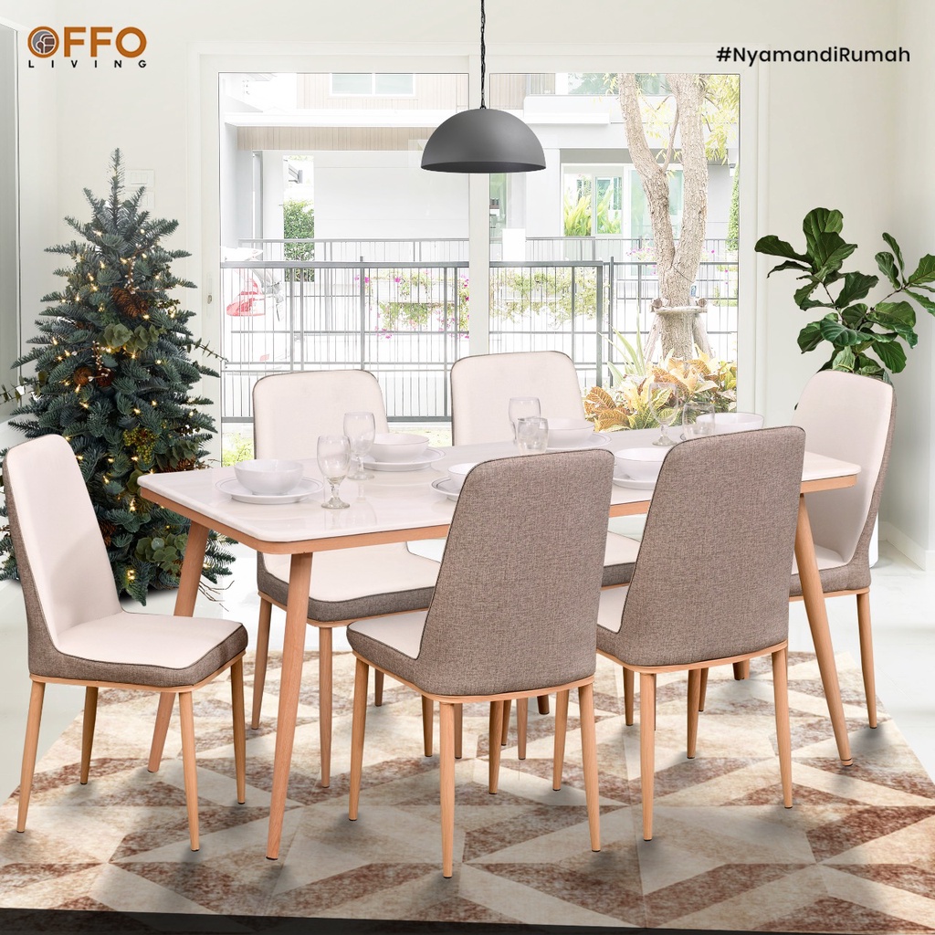Jual Offo Living - Offo Living - Meja Makan Dining Table Marble Series ...