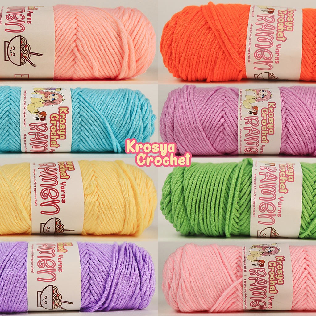 Jual Ramen Yarn Benang Rajut Akrilik Krosya Crochet Katalog 1 Soft Milk ...