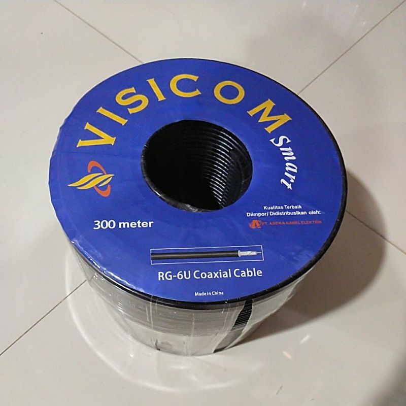 Jual KABEL ANTENA VISICOM 1 roll 300 meter | Shopee Indonesia