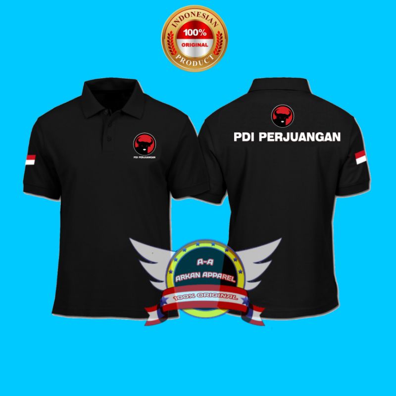 Jual KAOS KERAH PDI PERJUANGAN KAOS POLO SHIRT PDIP Indonesia|Shopee ...