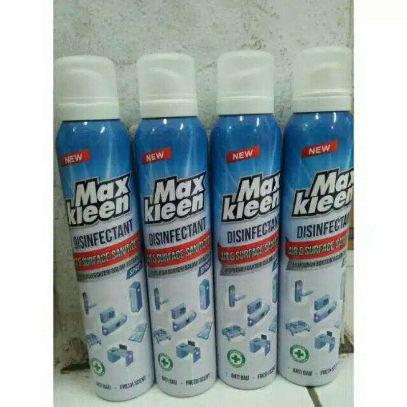 Jual Max Kleen Disinfectant Spray 200 ml | Shopee Indonesia