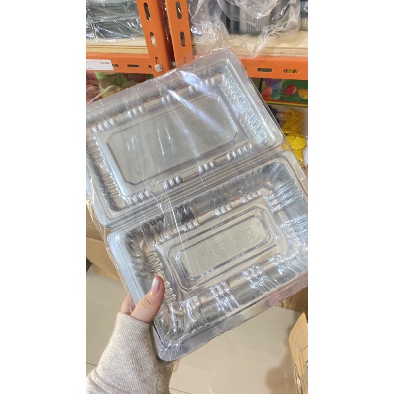 Jual Plastik mika kue ukuran 2A isi 50pcs / mika kotak makanan / box ...