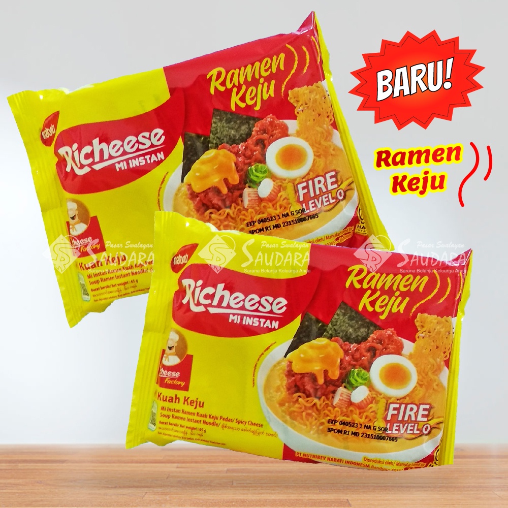 Jual Richeese Mie Ramen Keju - Richeese Mie Instan Keju Kuah Level ...