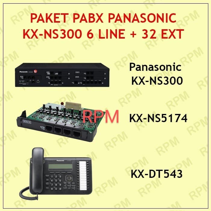 Jual Kabel Konektor Telepon Paket PABX Panasonic KX NS300.Kapasitas 6 LINE 32 EXT | Shopee Indonesia