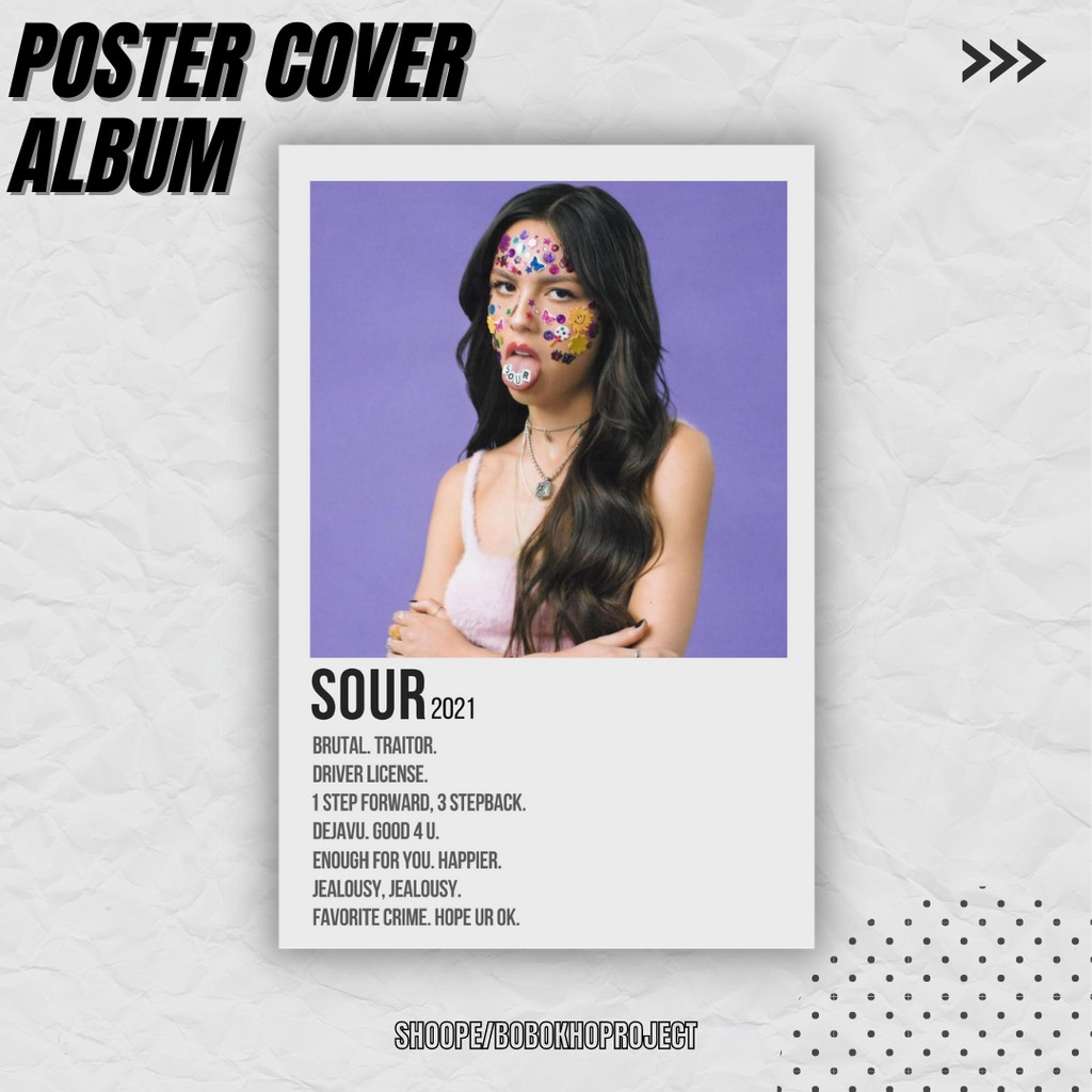 Jual Poster Cover Album Sour - Olivia Rodrigo | Shopee Indonesia