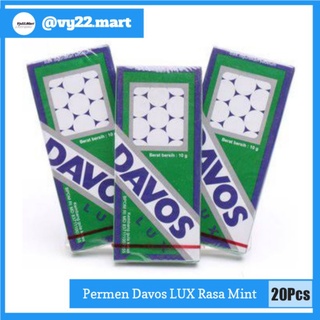 Jual Permen DAVOS Lux Mint Roll Candies Traditional 1Box = 20Pak ...
