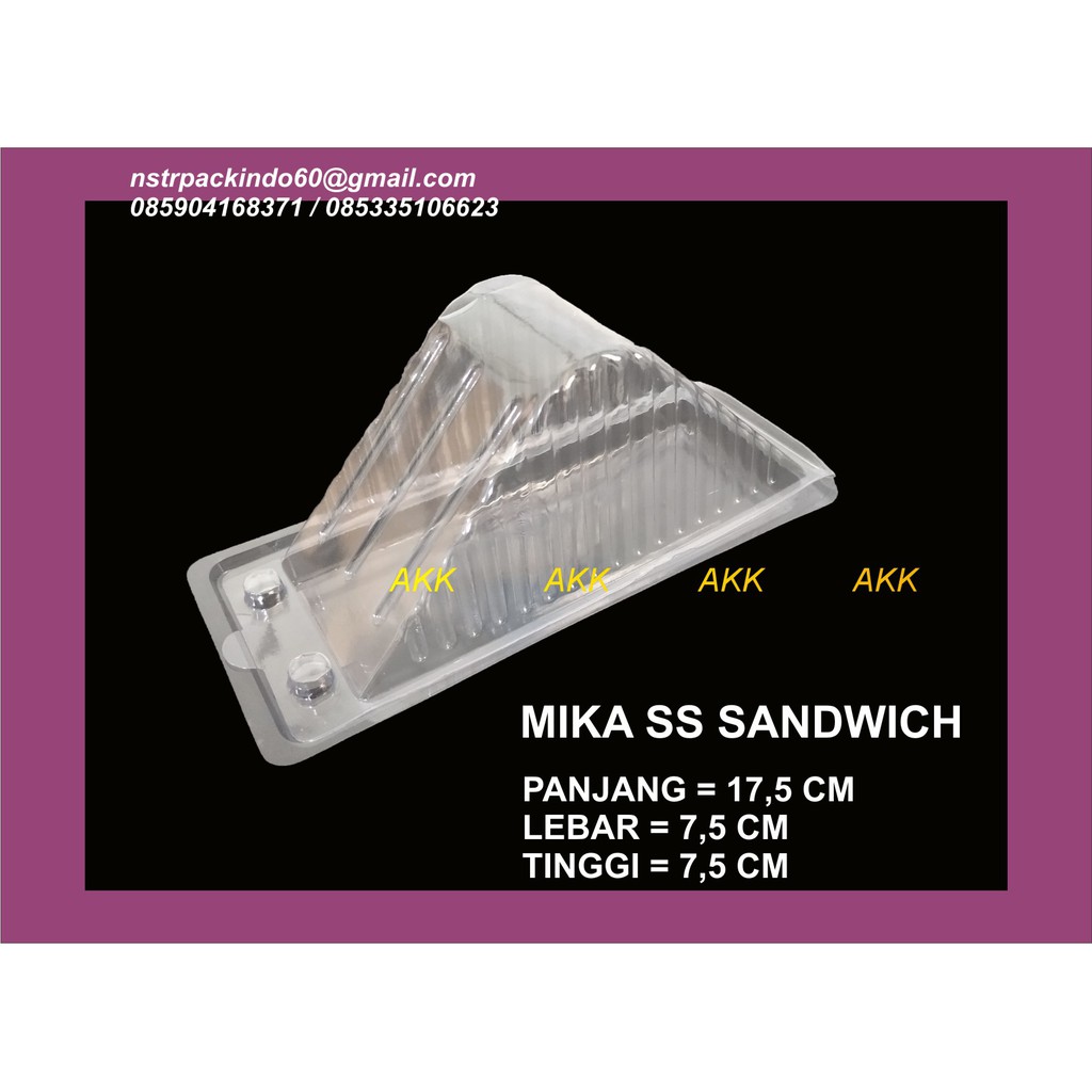 Jual MIKA TRAY ROTI SANDWICH (50 PCS) | Shopee Indonesia