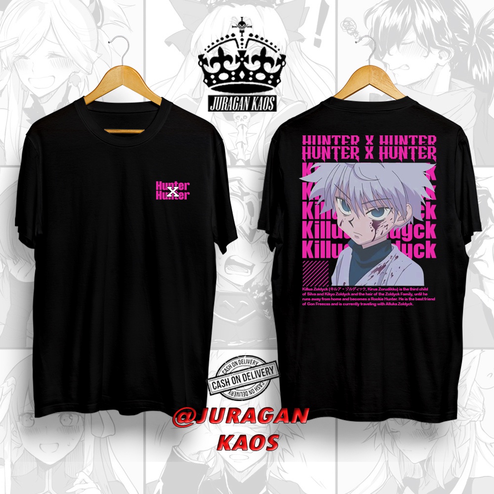 Jual Kaos killua zoldyck anime Hunter x Hunter dtf / kaos distro jepang ... Jual Kaos killua zoldyck anime Hunter x Hunter dtf / kaos distro jepang ...