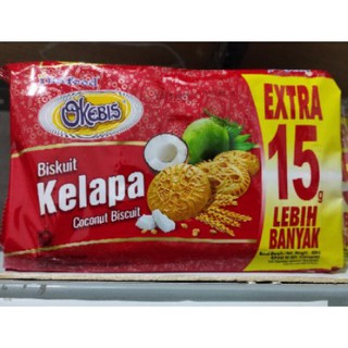 Jual Jajanan Kue Biskuit rasa Kelapa Inafood OKEBIS Biskuit Kelapa 300g ...
