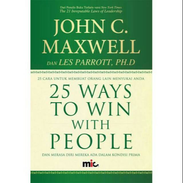 Buku 25 Ways To Win With People John C Maxwell | Shopee Indonesia