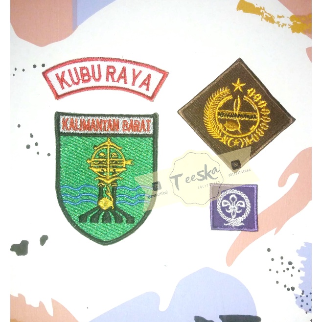 Jual Set Atribut Seragam Pramuka Logo Tunas Kelapa dan Wosm, Logo ...