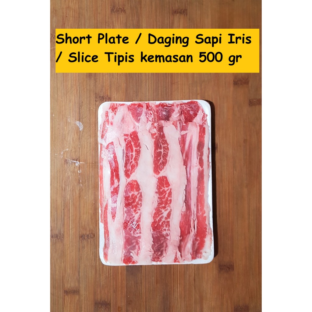 Short Plate Beef Slice / Daging Sapi Iris Tipis Beku Import 500 gr ...