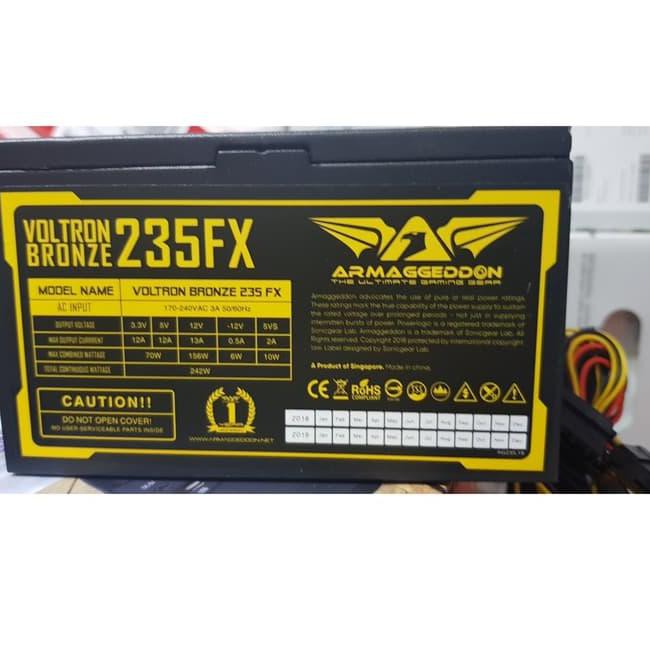 Jual NIR531 PSU pure 235 watt Voltron bronze OEM dari casing Armageddon ...
