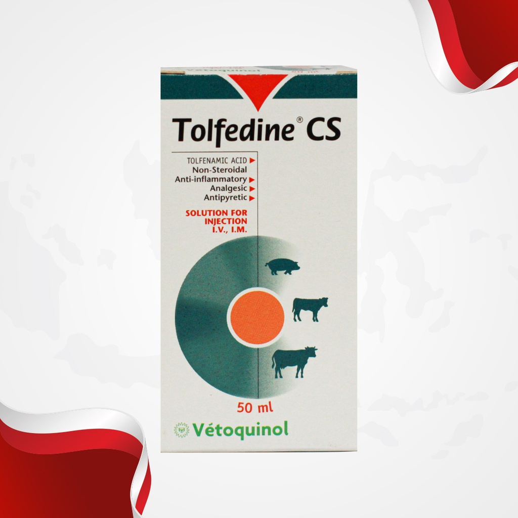Jual TOLFEDINE CS-50 ml (Anti radang Pereda Nyeri Non Steroid Hewan ...