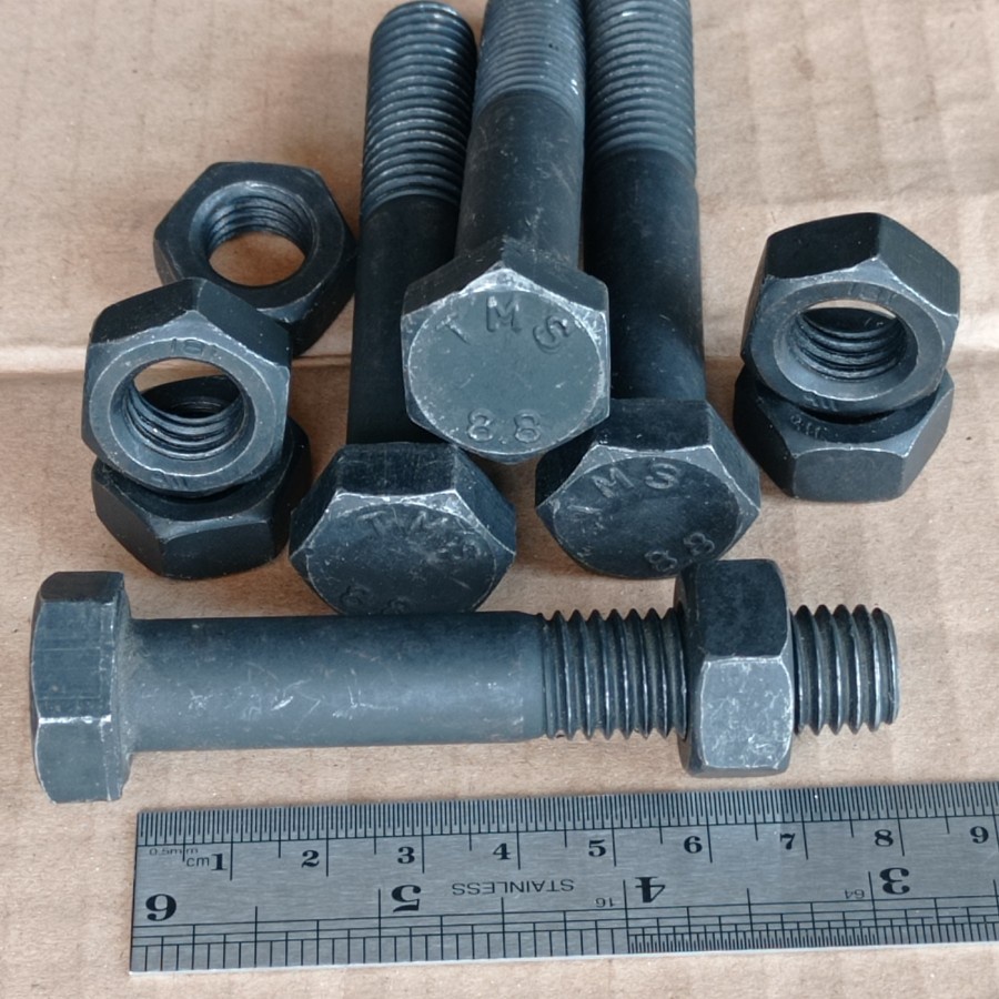 Jual BAUT BAJA M14 X 80 / BAUT BAJA HTB 8.8 M14X80 HALF DRAT / BAUT M14X80 BAJA KUNCI 22 ...