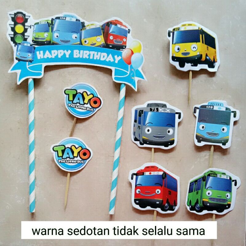 Jual topper toper hiasan tusukan kue cake ulang tahun happy birthday ...