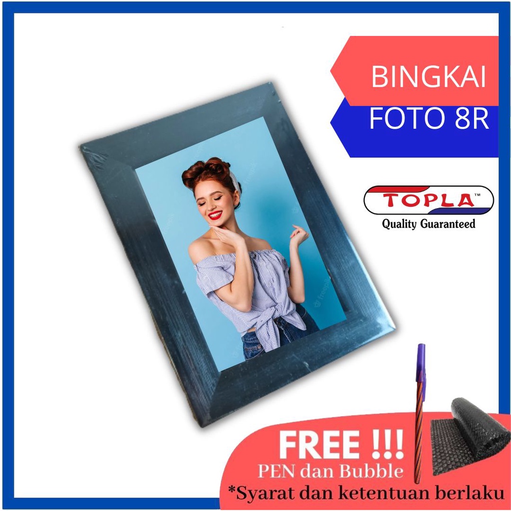 Jual TOPLA Frame Photo Pigura Bingkai Foto Figura 8R Kaca Minimalis Aesthetic Estetik Plastik ...