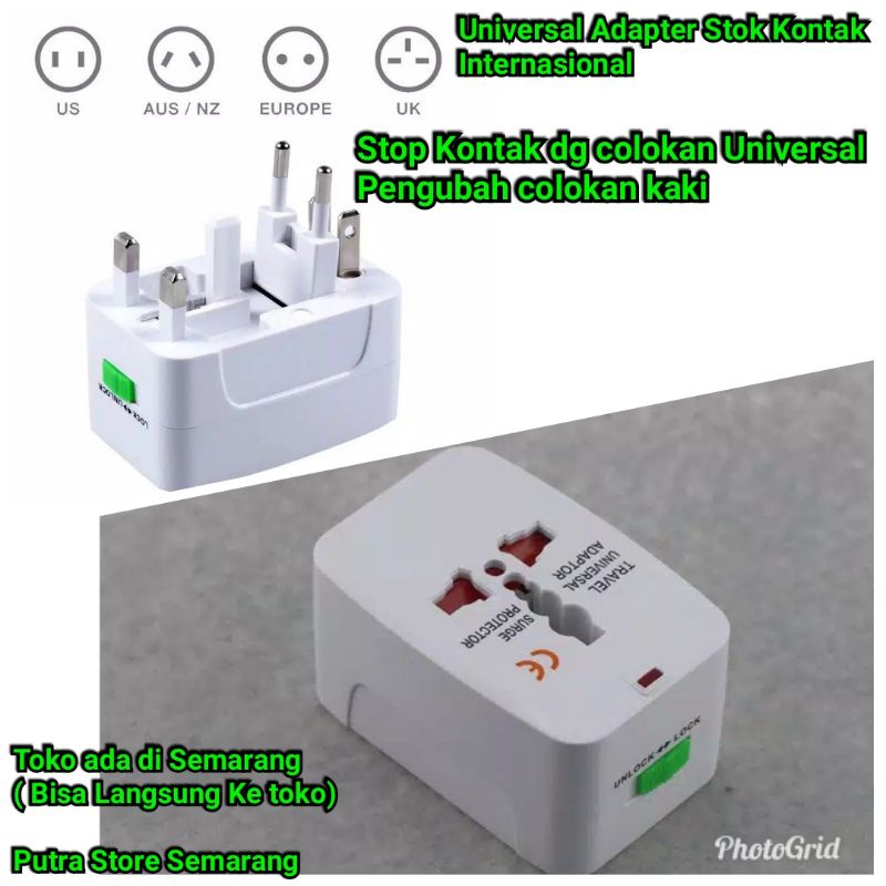 Jual Universal travel adapter steker listrik internasional Stop Kontak ...