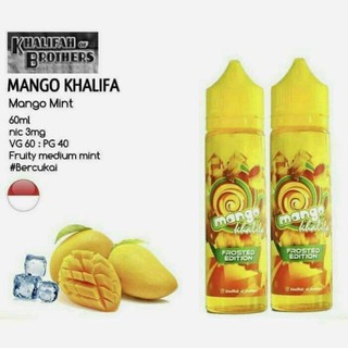 Jual LIQUID MANGO KHALIFA | FROSTED EDITION 3MG 6MG 60ML E-LIQUID VAPE ...