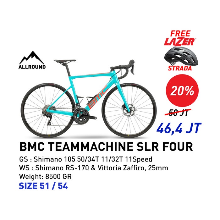 Jual BMC Teammachine SLR Four Sepeda Roadbike Shimano 105 | Shopee ...