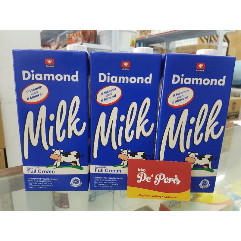 Jual Susu Diamond Full Cream 1lt / Diamond Full Cream 1lt | Shopee ...