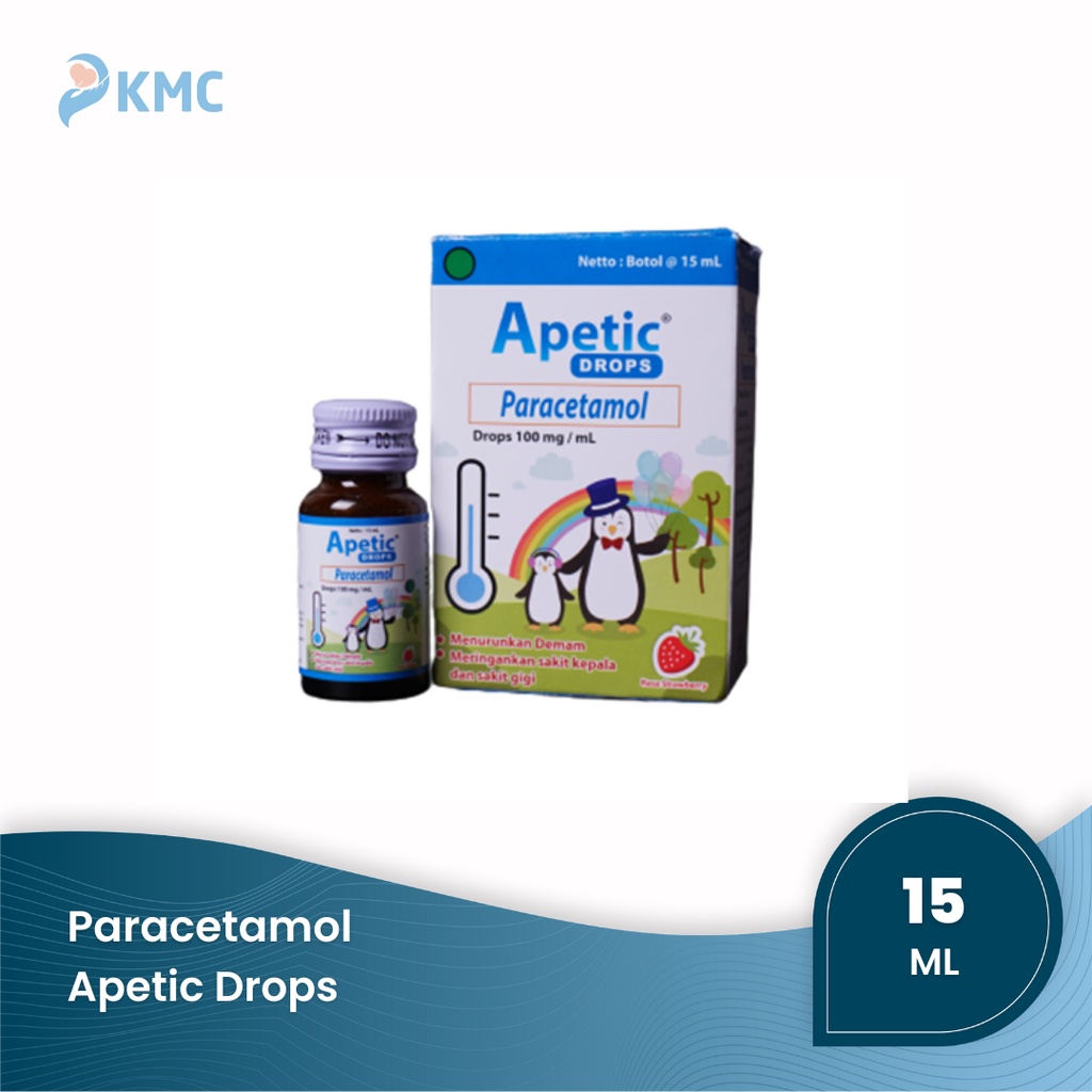 Jual Apetic Drops 15ml| Paracetamol Sirup Anak | Pereda Demam Bayi dan ...